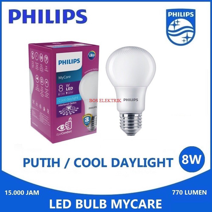 Jual Lampu Philips LED Bulb 8 Watt | Shopee Indonesia