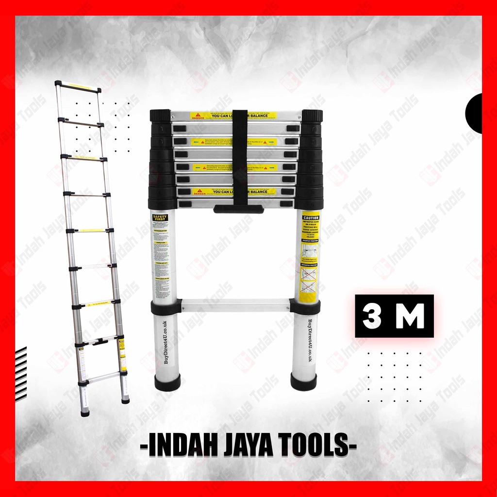 Jual Tangga Teleskopik Single 3 M - Lipat Alumunium Telescopic Ladder ...