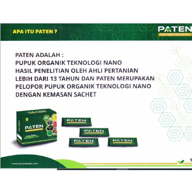 Jual PUPUK PATEN ORGANIK TEKNOLOGI NANO (1 SASET HARGA 10RB) | Shopee ...