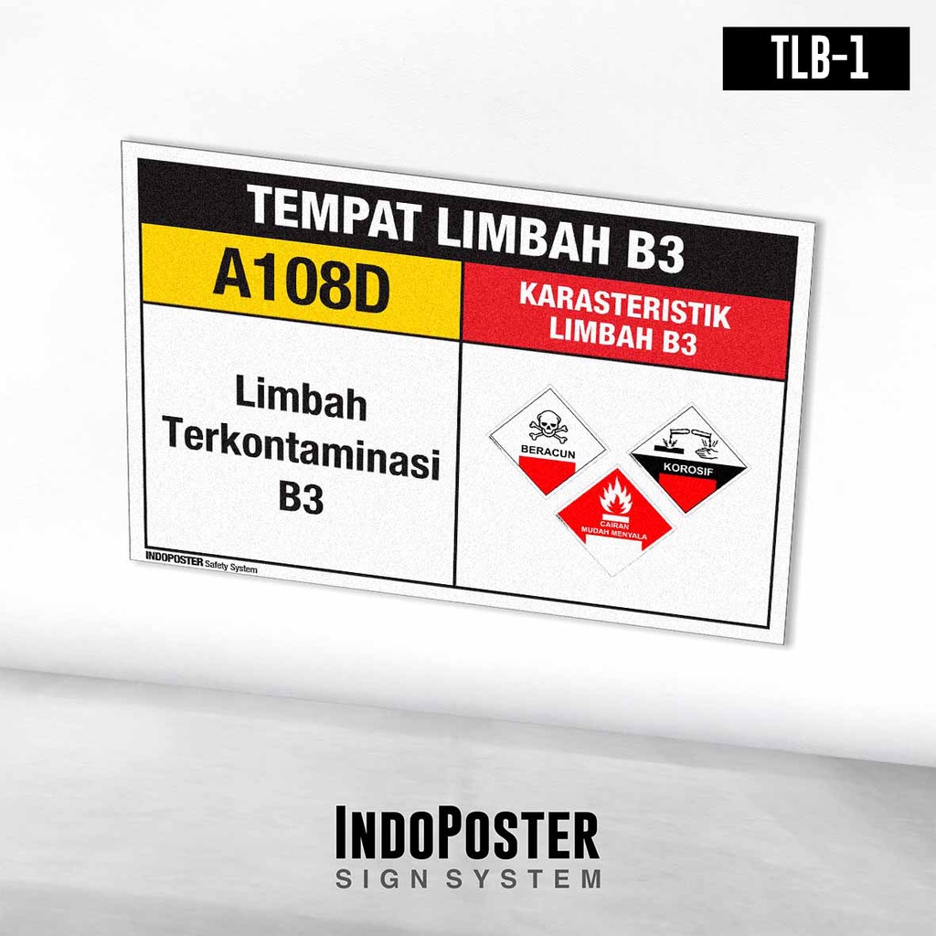 Jual Stiker Safety Sign Rambu K3 Tempat Limbah B3 | Shopee Indonesia