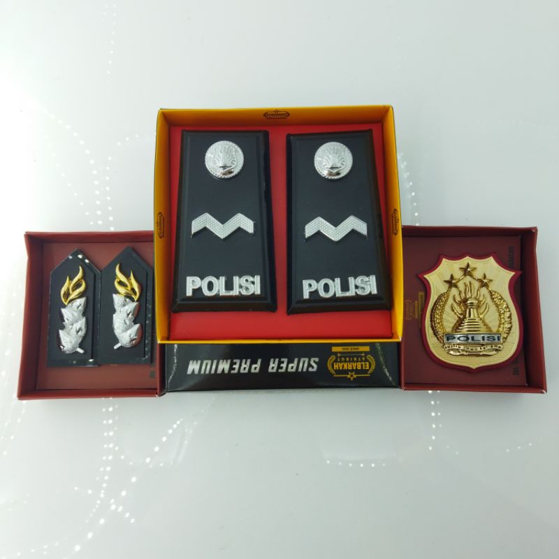 Jual PANGKAT POLISI / POLRI AIPDA FULL AKRILIK DOVE + MONOGRAM ...
