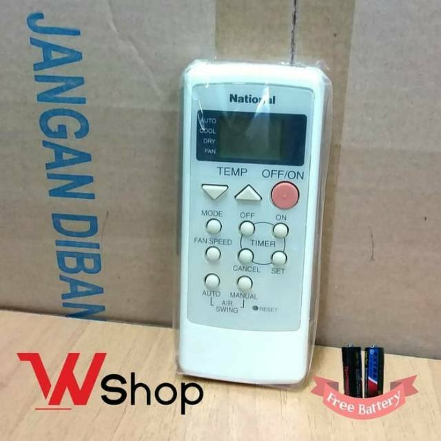 Jual REMOT AC NATIONAL/EOLIA NATIONAL - ORIGINAL - Air conditioner b ...