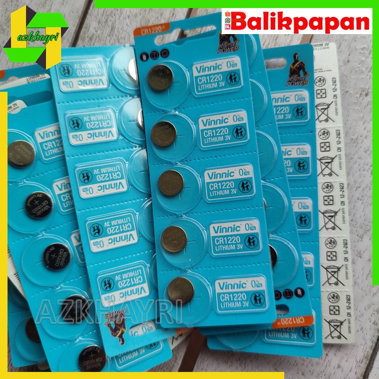 Jual BATERAI CR1220 BATRE BATTERY CR 1220 VINNIC ORIGINAL | Shopee Indonesia