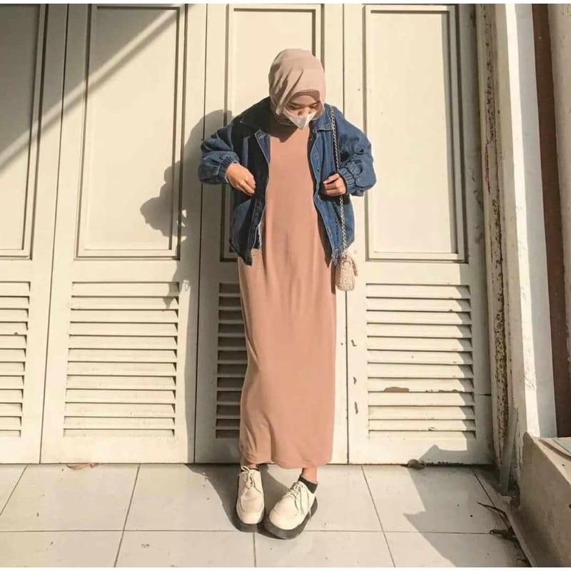 Jual Inner Dress Dalaman Gamis Polos | Shopee Indonesia
