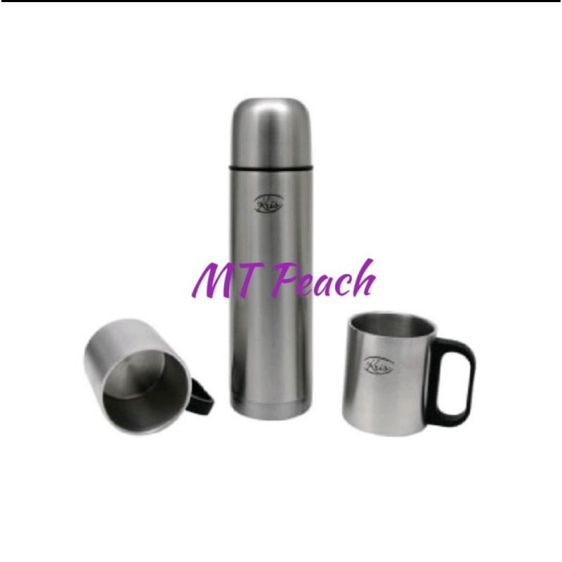 Jual KRIS SET BOTOL MINUM VACUUM DAN GELAS STAINLESS / SET BOTOL ...