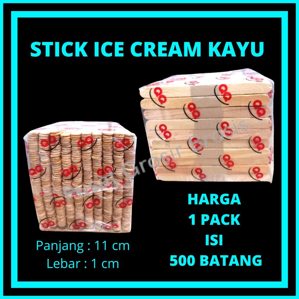 Jual (500pcs) Stick Es Cream Kayu / Stik Es Krim Pudding | Shopee Indonesia
