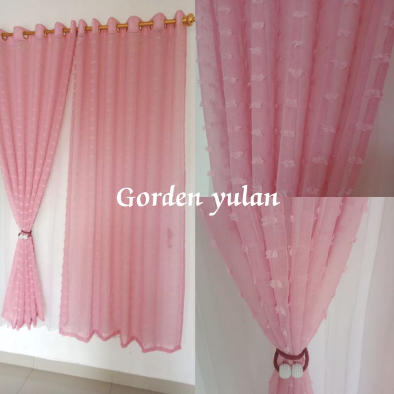 Jual Gorden Vitrase Rubby Buat Jendela Pintu Model Semokring 12 Lobang ...