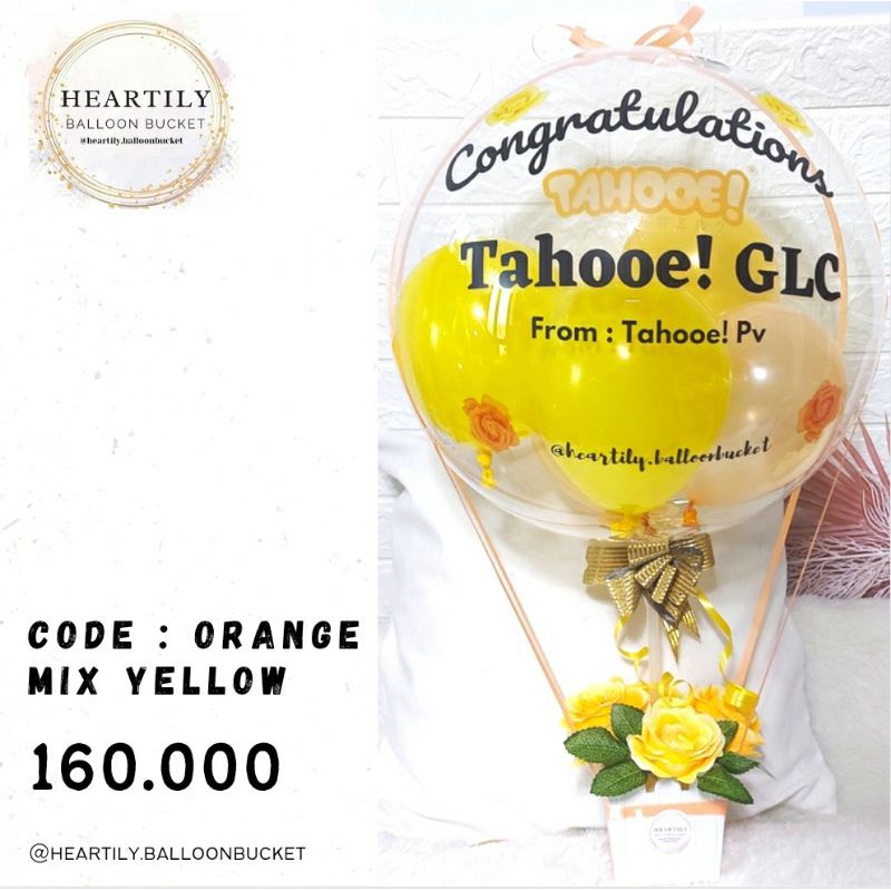 Jual [READY JAKARTA 1HARI JADI] Buket Balon Balloon Bucket Balon Wisuda ...