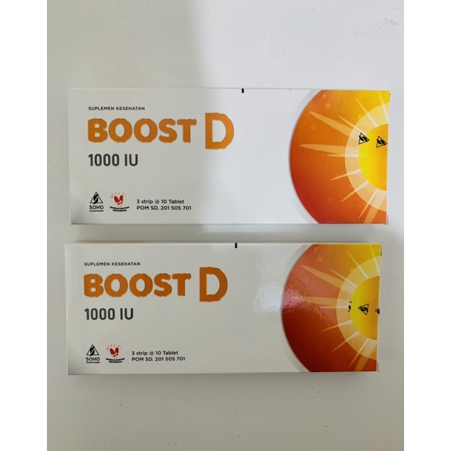 Jual VITAMIN D3 1000iu / BOOST D (10tab) | Shopee Indonesia