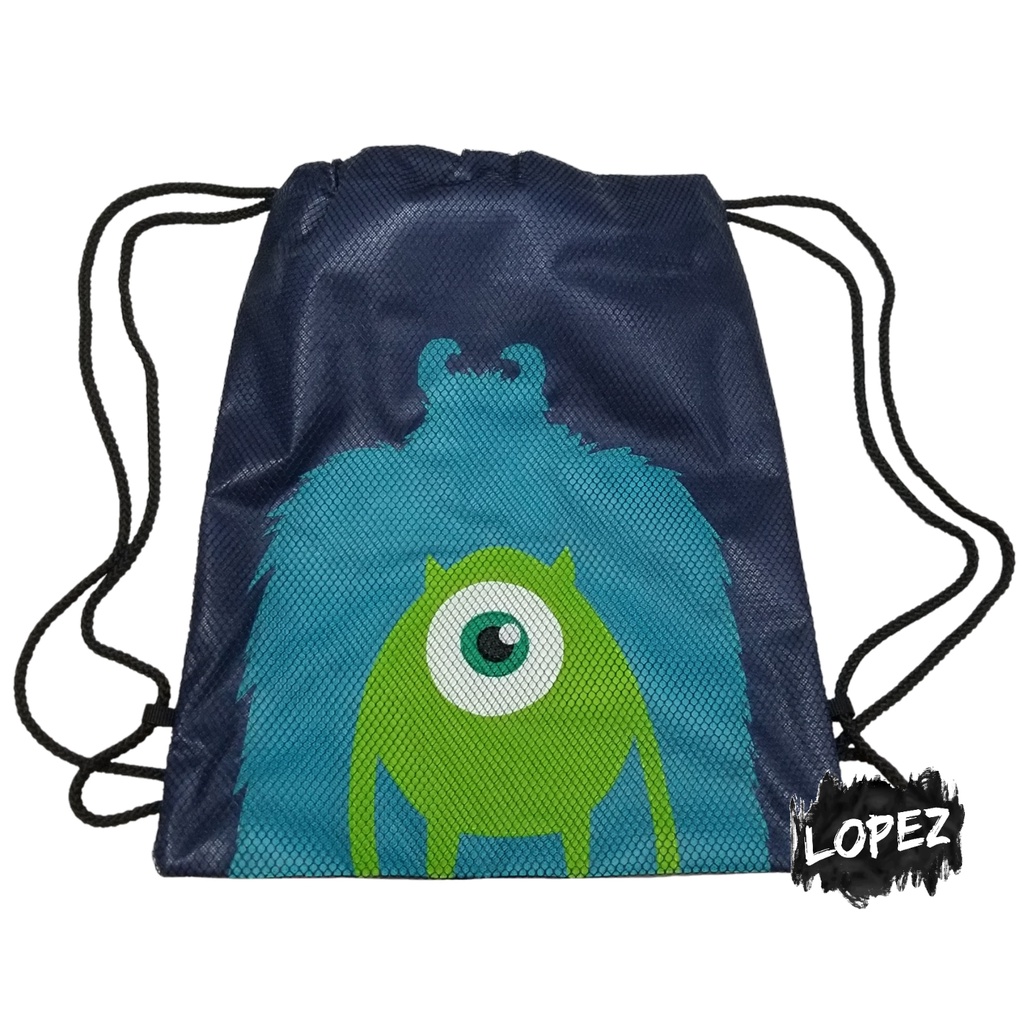 Jual Tas Jaring Monster Inc / Tas Serut Mike Wazowski / String Bag ...