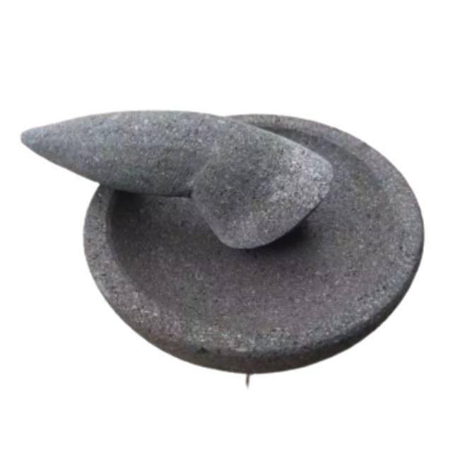 Jual COBEK DAN ULEKAN BATU ASLI 15 x 15 cm - ALAT DAPUR PENUMBUK BUMBU ...