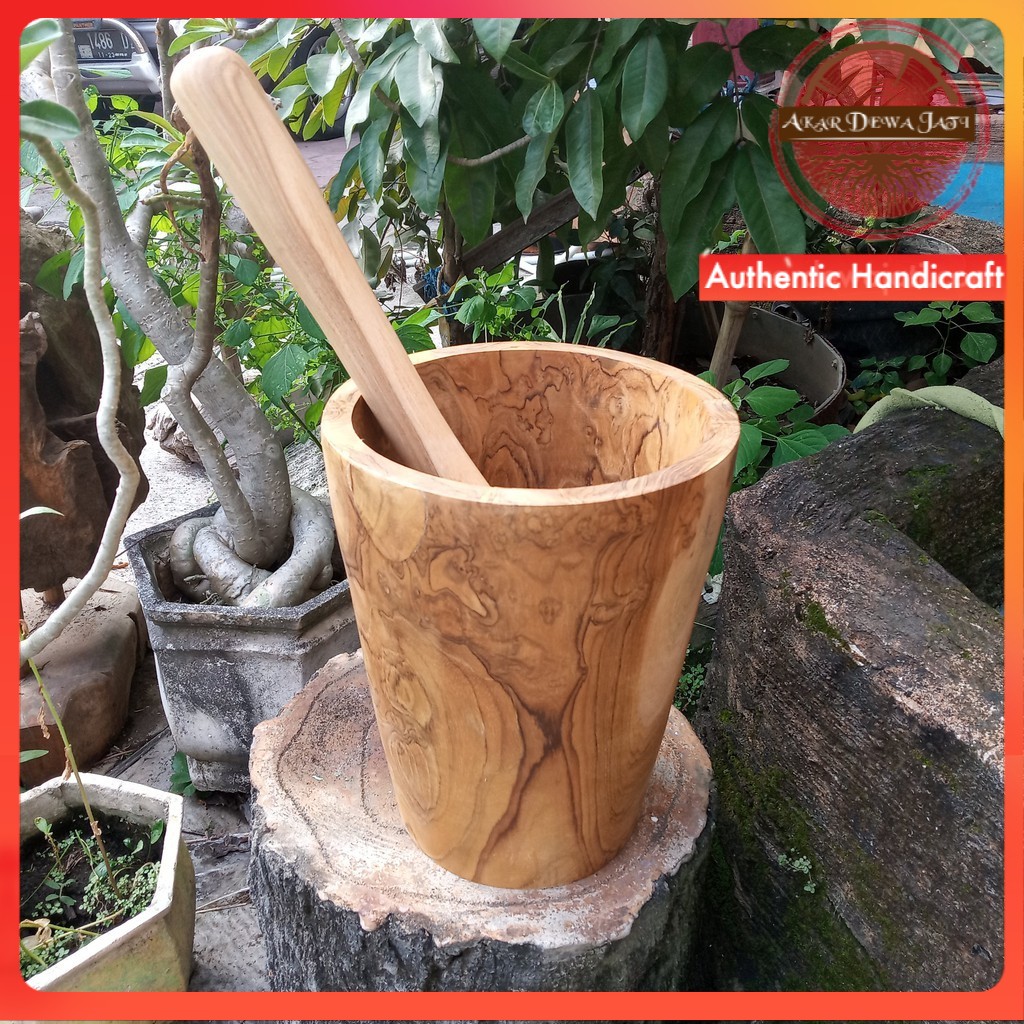 Jual Lumpang tumbuk kayu jati big size | Shopee Indonesia