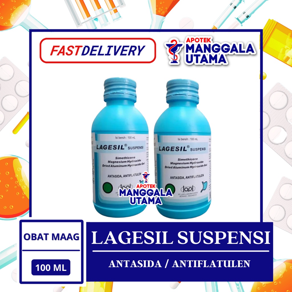 Jual LAGESIL SUSPENSI PER BOTOL @ 100 ML | Shopee Indonesia