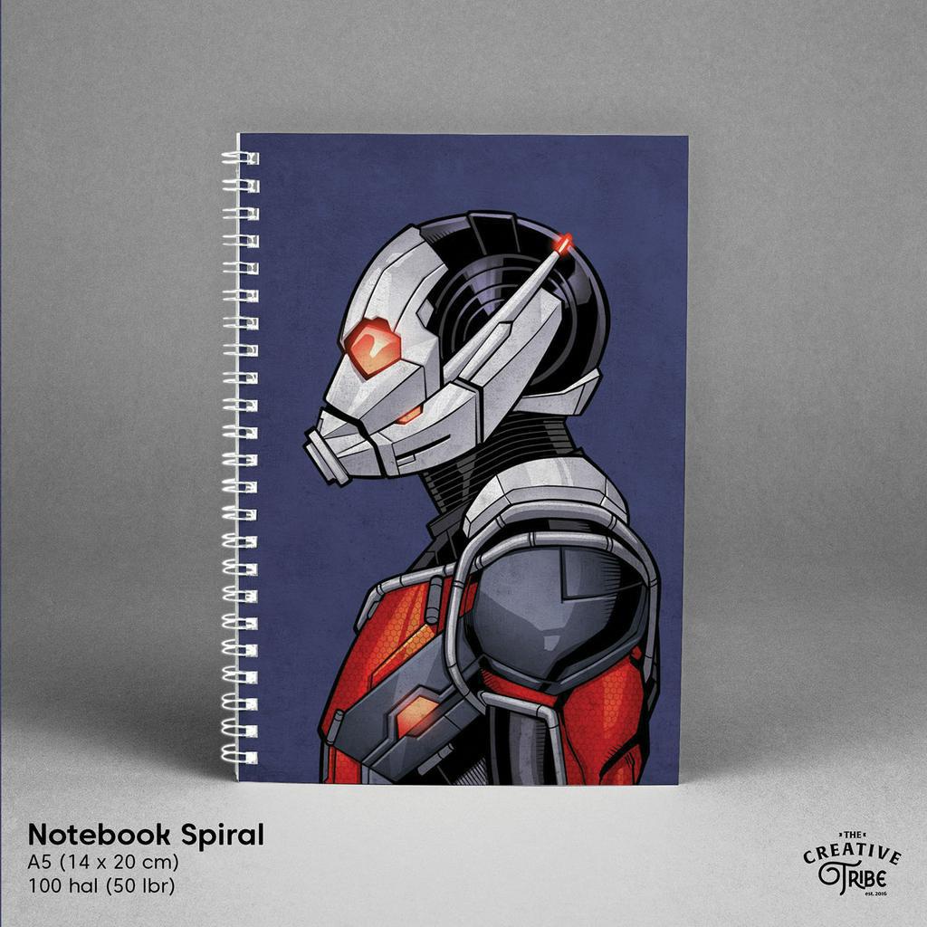 Jual Buku Catatan Spiral A5 Marvel Hero - 100 Hal Notebook Notes Block ...