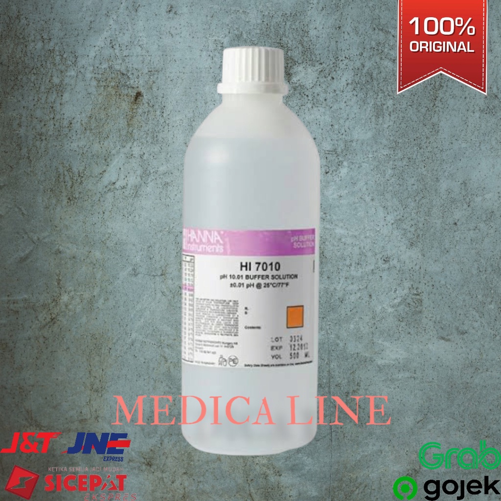 Jual HI7010M pH 10 Buffer Solution / Cairan Kalibrasi Hanna HI 7010 M 100 ml | Shopee Indonesia