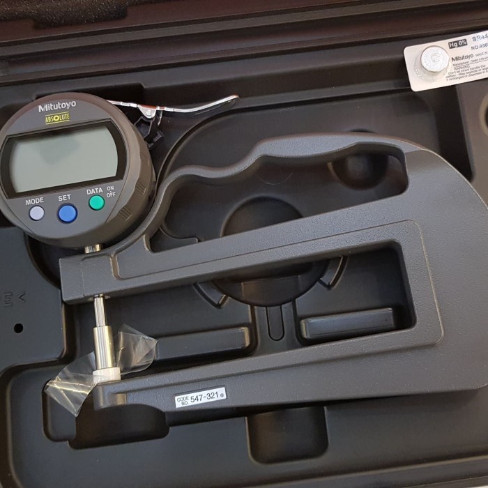 Jual Mitutoyo Digimatic Thickness Gage 0-10/0.01MM 547-321 | Shopee ...