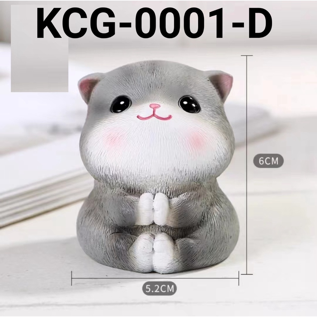 Jual GR-KCG-0001 Cake topper hiasan kue cat meong kucing tidur duduk ...