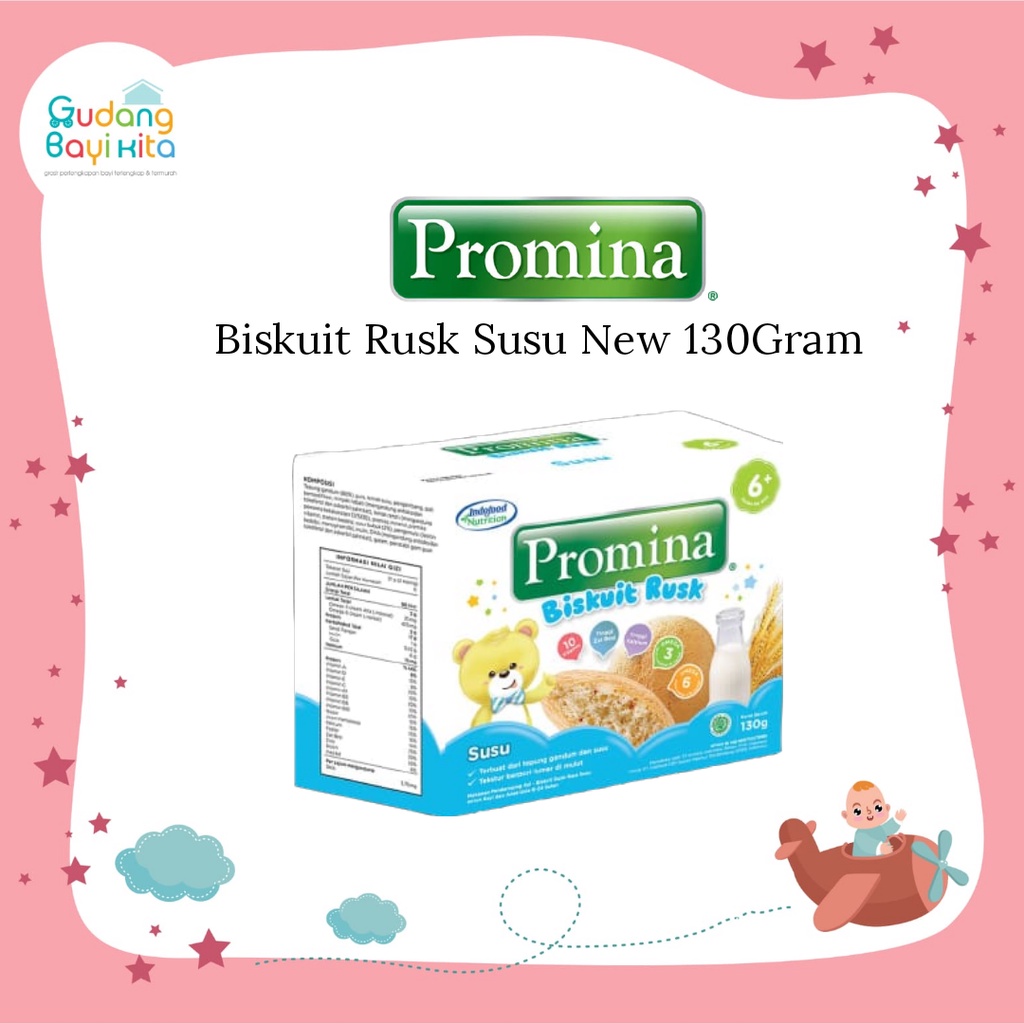 Jual Promina Rusk Susu New 130 gr | Shopee Indonesia