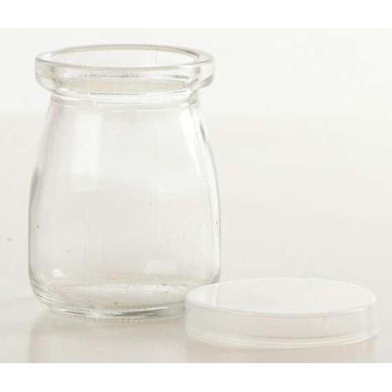 Jual BOTOL JAR PUDDING YOGHURT BUMBU DAPUR 100ML PENDEK TUTUP PUTIH ...