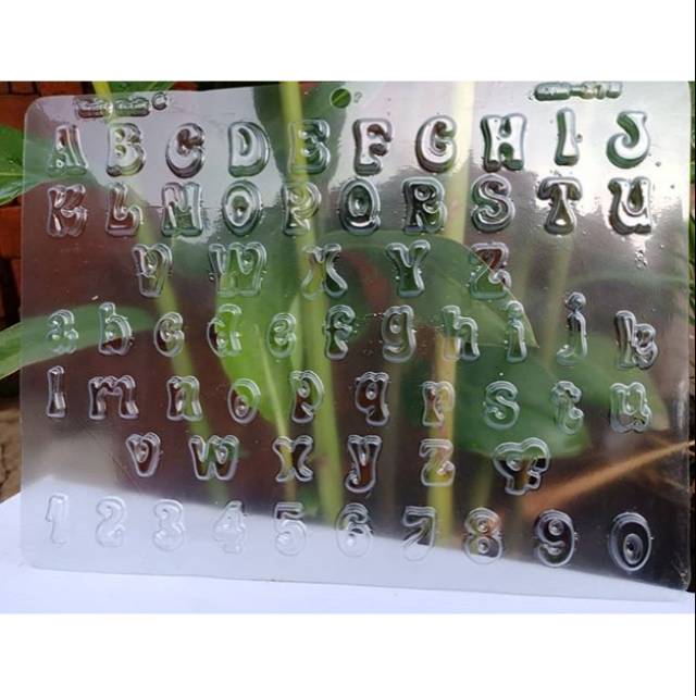 Jual Cetakan Huruf Besar Kecil Upper Lower Alphabet Cetakan Coklat ...