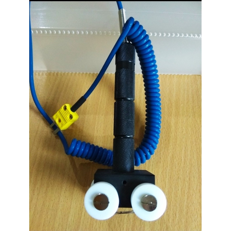Jual Roller Surface Thermocouple Probe Type K Teflon Wheel | Shopee ...