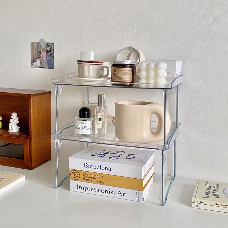 Jual WS-03 Rak plastik serbaguna/rak transparan lipat/rak penyimpanan ...