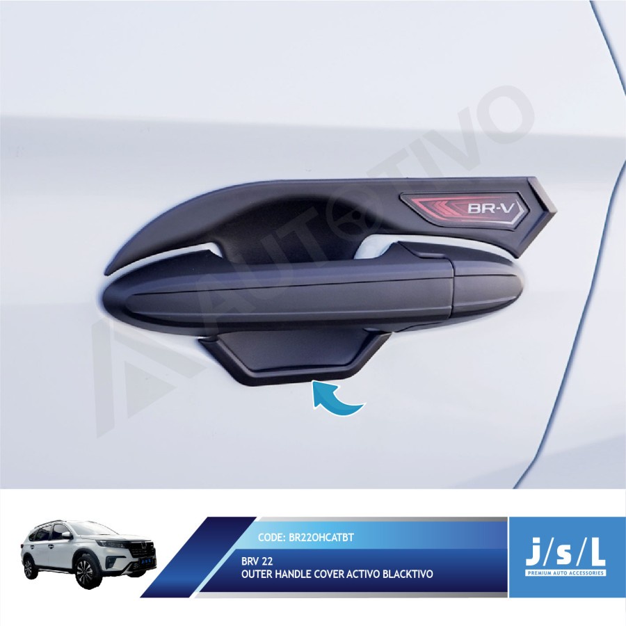 Jual All New BRV 2022 Outer Handle Cover Activo Blacktivo JSL Mangkok Pintu | Shopee Indonesia