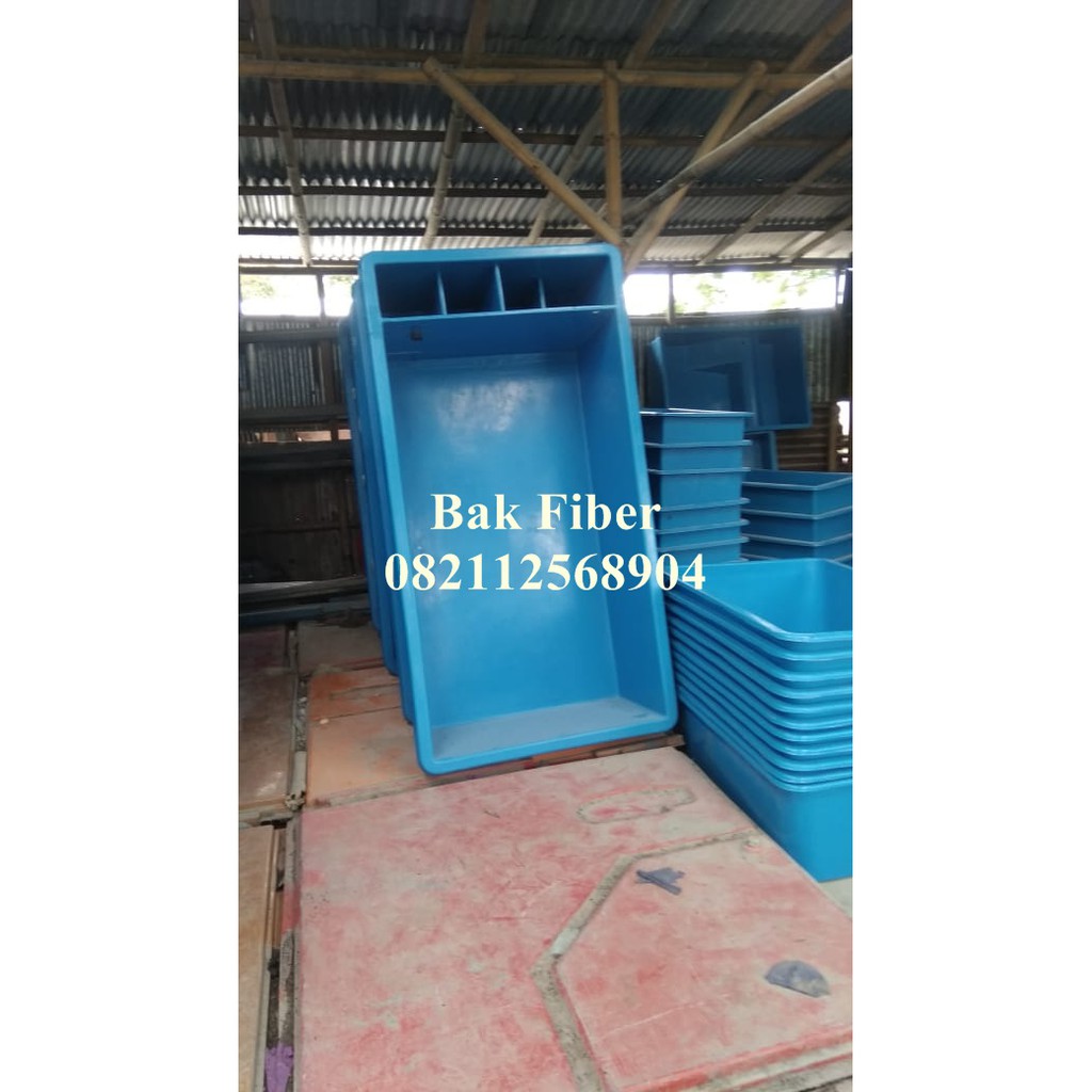 Jual BAK FIBER 4 CHAMBER 150 X 100 X 70CM kolam ikan bak | Shopee Indonesia
