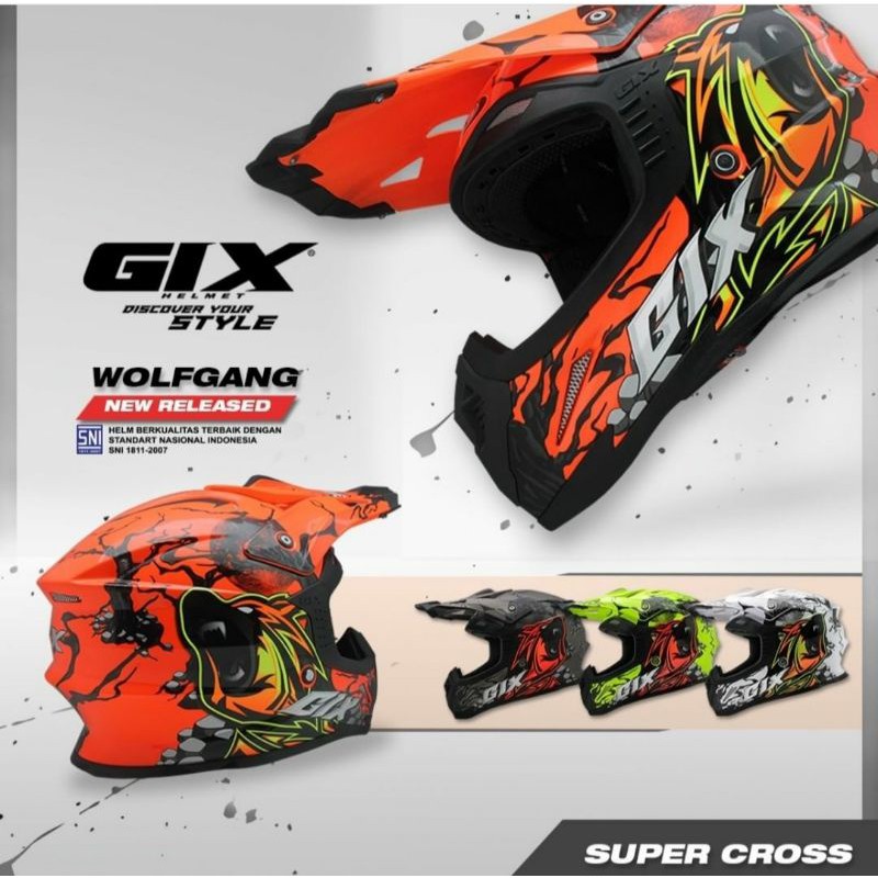 Jual HELM CROSS GIX | Shopee Indonesia