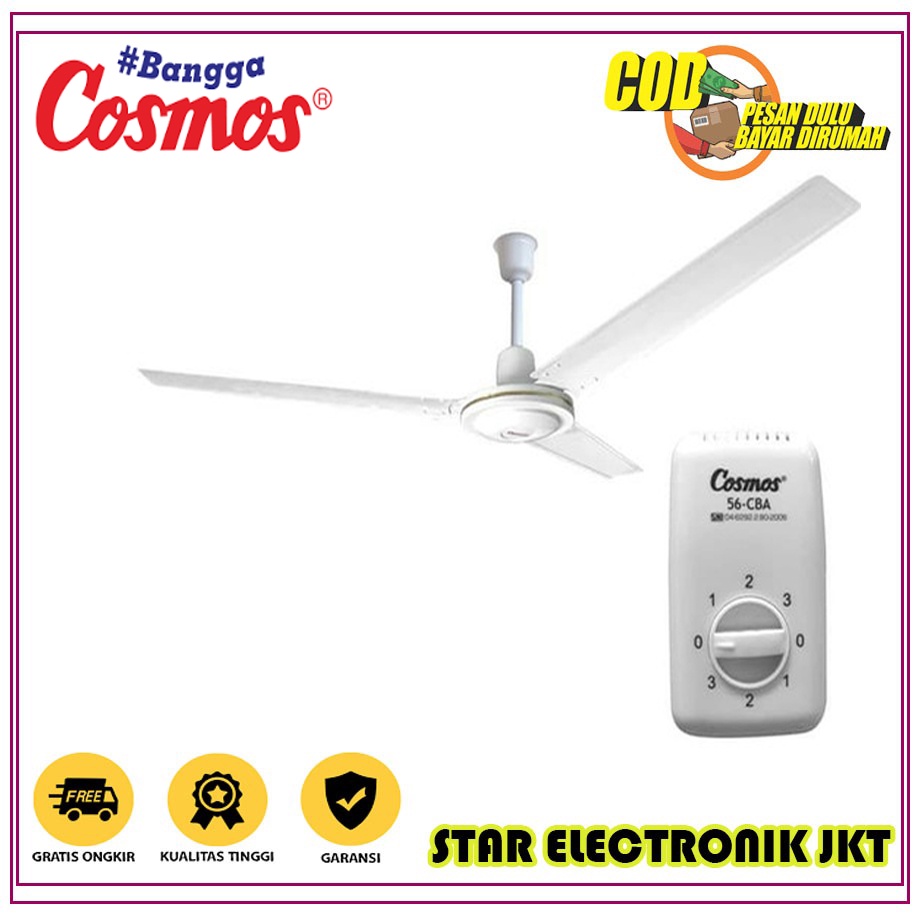 Jual COSMOS 56 CBA Ceiling Fan 56 inch / Kipas Angin Plafon 56 Inch ...