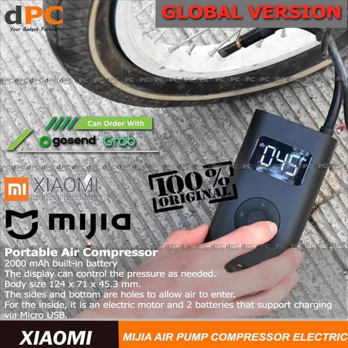 Jual Xiaomi Mijia Pompa Ban Elektrik Air Pump Compressor Electric ...