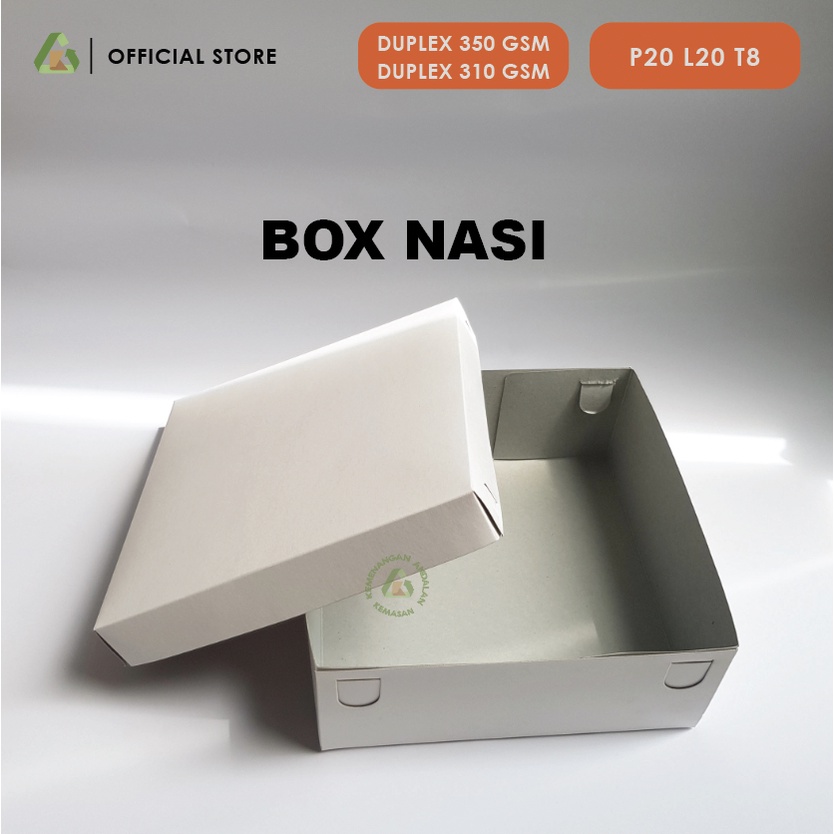 Jual Dus Nasi / Kotak Nasi Katering / Box Kue Polos / Dus Roti / Dus ...