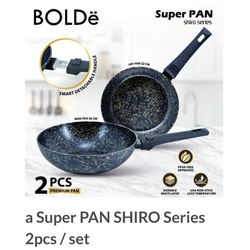 Jual NEW BOLDe Super PAN Shiro set 2PCS | Shopee Indonesia