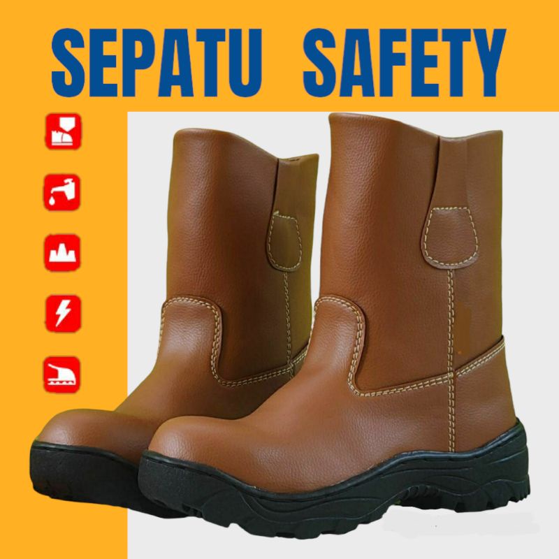 Jual SEPATU SAFETY BOOTH KERJA UJUNG BESI KING'S | Shopee Indonesia
