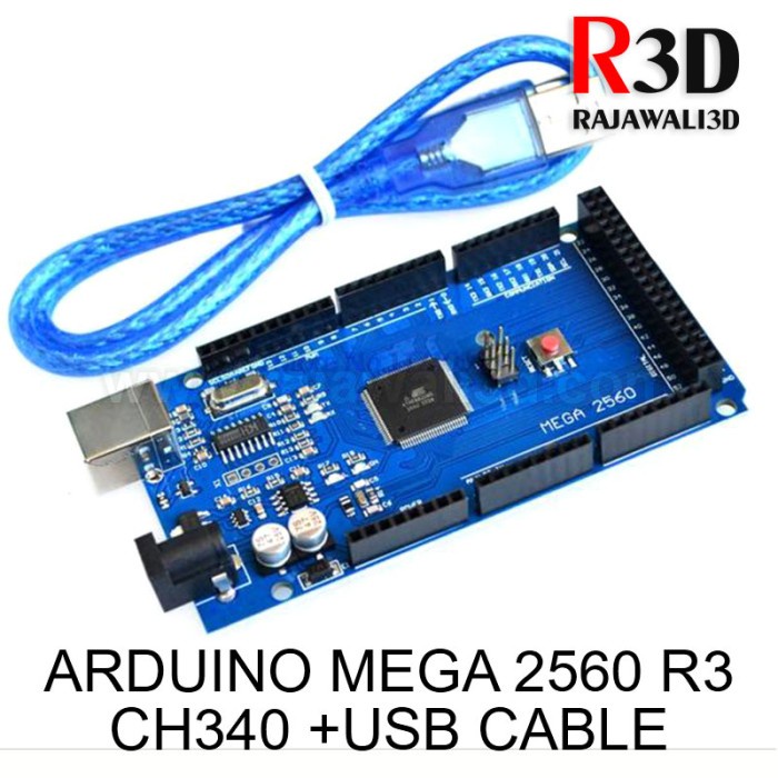 Jual Arduino Mega 2560 R3 CH340 +USB Cable | Shopee Indonesia