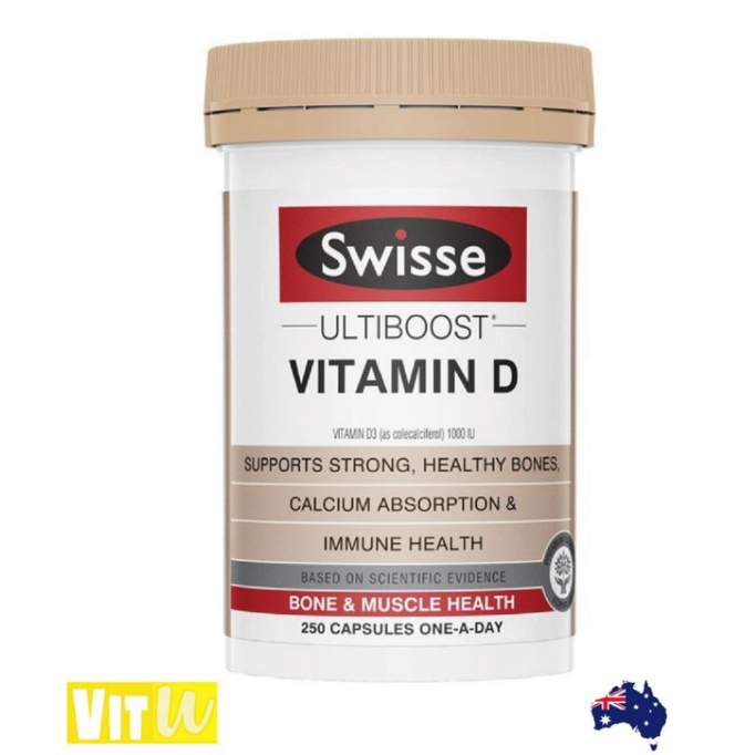Jual READY!! Swisse Ultiboost Vitamin D3 1000IU 250 capsules 60 kapsul ...