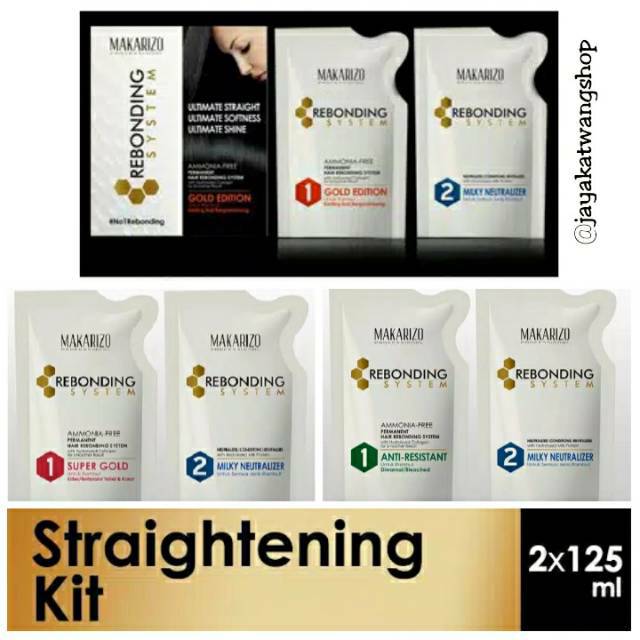 Jual MAKARIZO Monopouch Rebonding System 1 set (2x125ml) Sekali Pakai ...