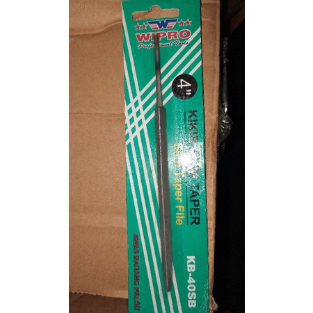 Jual Kikir Gergaji Segitiga Slim Taper Wipro 4" inchKB 40SB | Shopee Indonesia