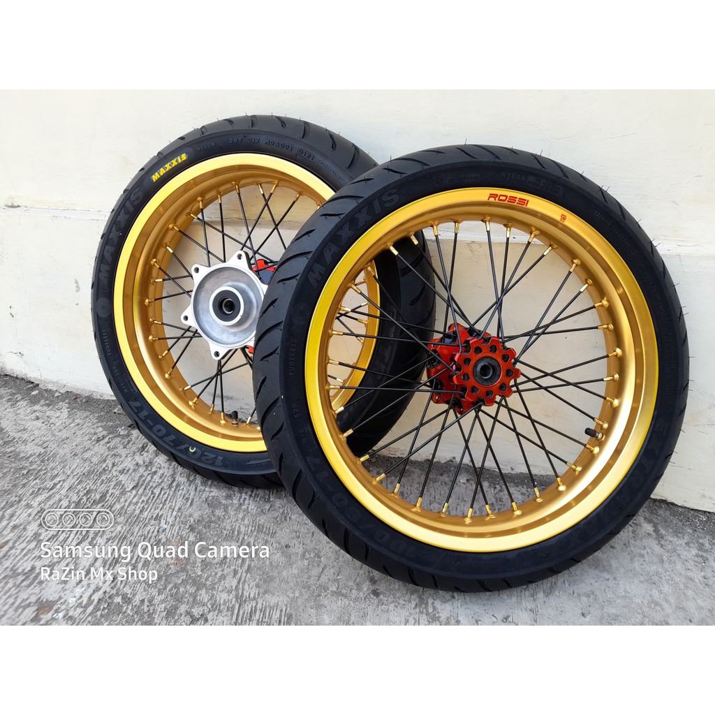 Jual Roda Set Supermoto Honda CRF 150 L Ban SUMO CRF 150 L | Shopee ...