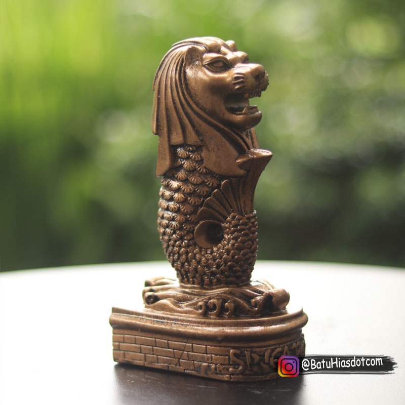 Jual Miniatur Menara Patung Merlion Park Singapura Hiasan aquarium ...