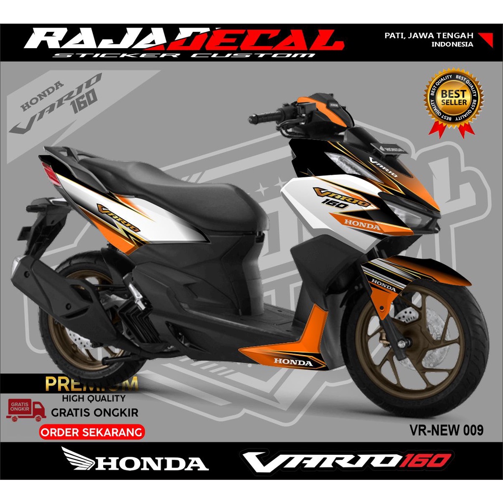 Jual Decal Sticker Vario 160 full body - Dekal Stiker Striping lis Vario 160 New 2022 Desain ...