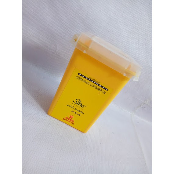 Jual Sharp Container Stera Tempat Sampah Medis Onemed 1 Liter | Shopee ...