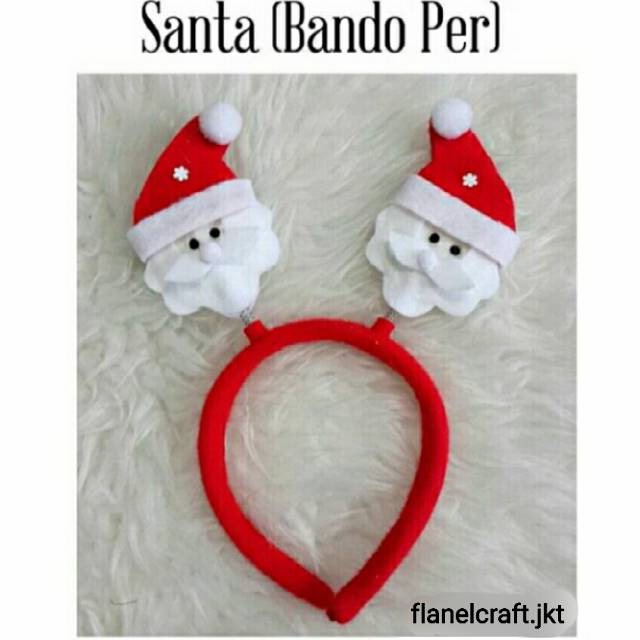 Jual Bando Santa merry christmas pohon natal christmas party 25 ...