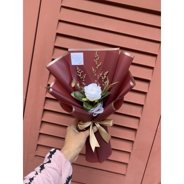 Jual buket bunga mawar palsu, bunga artificial buket bunga | Shopee ...