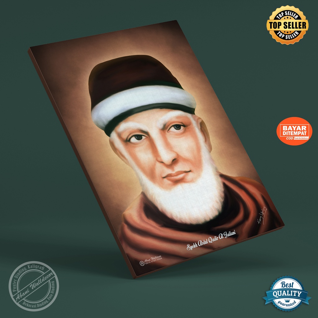 Jual Abani Walldecor Gambar Poster Syekh Abdul Qadir Al Jailani Smudge ...