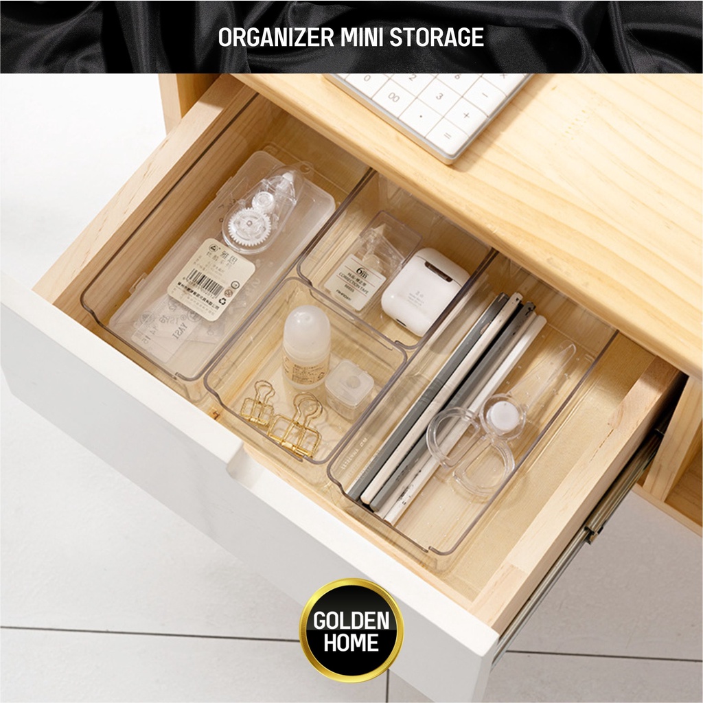 Jual Akrilik Acrylic Storage Drawer Kotak Penyimpanan Pembatas Sekat ...