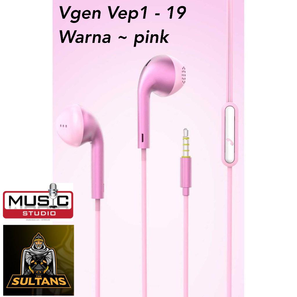 Jual minigo ~ Earphone VGeN VEP1-19 Wired Handsfree Headset Stereo ...