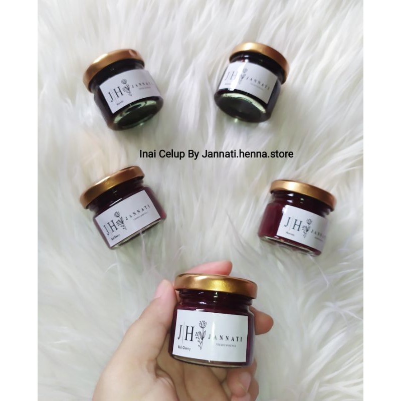 Jual INAI CELUP HENNA CELUP HENNA JARI RED CHERRY 20ml JANNATI HENNA ...