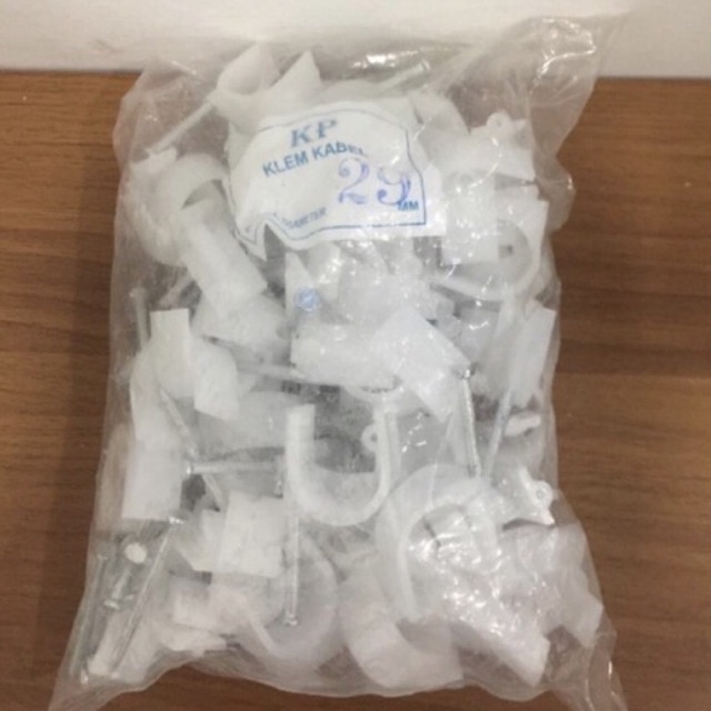 Jual no29 klem pipa pvc 3/4"inchi (HARGA 1bks isi 70pcs) klem pipa ...