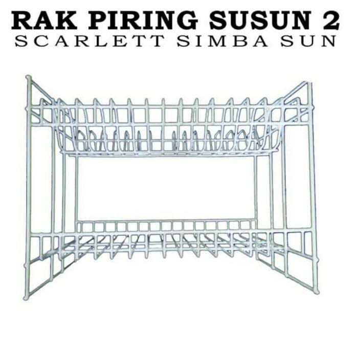 Jual RAK PIRING 2SUSUN SCARLETT SIMBA SUN | Shopee Indonesia